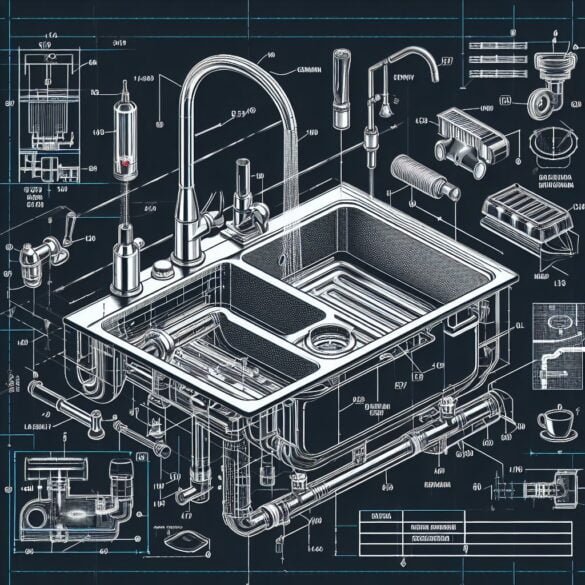 How to Design kitchen Sink plumbing diagram - MEP Details
