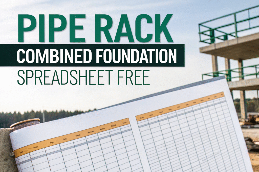 Pipe Rack Combined Foundation Spreadsheet – Free - MEP Details